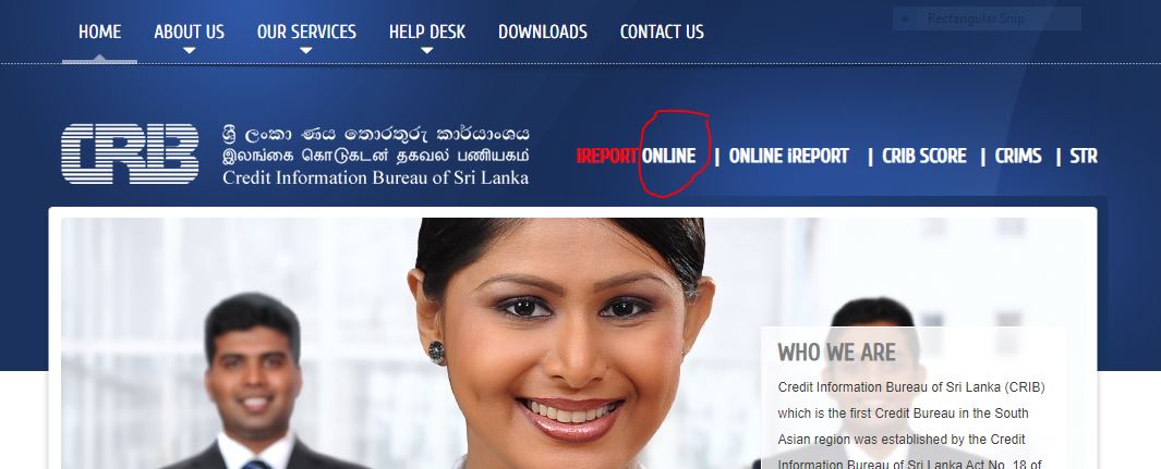 Check CRIB report online Sri Lanka